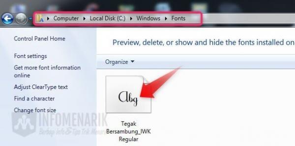 Download Font Tegak Bersambung Sesuai SK Dirjen Dikdasmen | Info Menarik