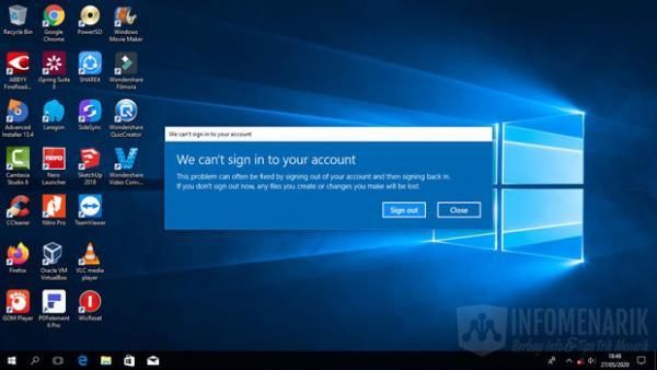 Cara Mengatasi "We Can't Sign in to Your Account Windows 10" | Info Menarik